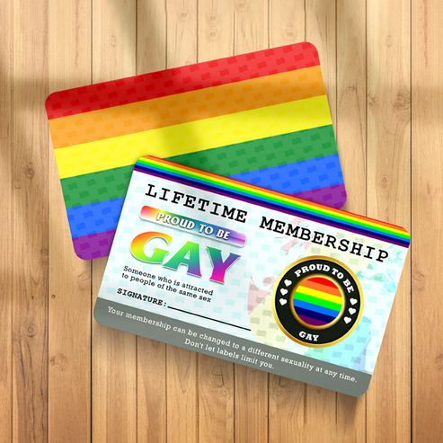 GMC - Gay Membership Card - (Pack Of 10) Novelty Gift – I Support LGBT