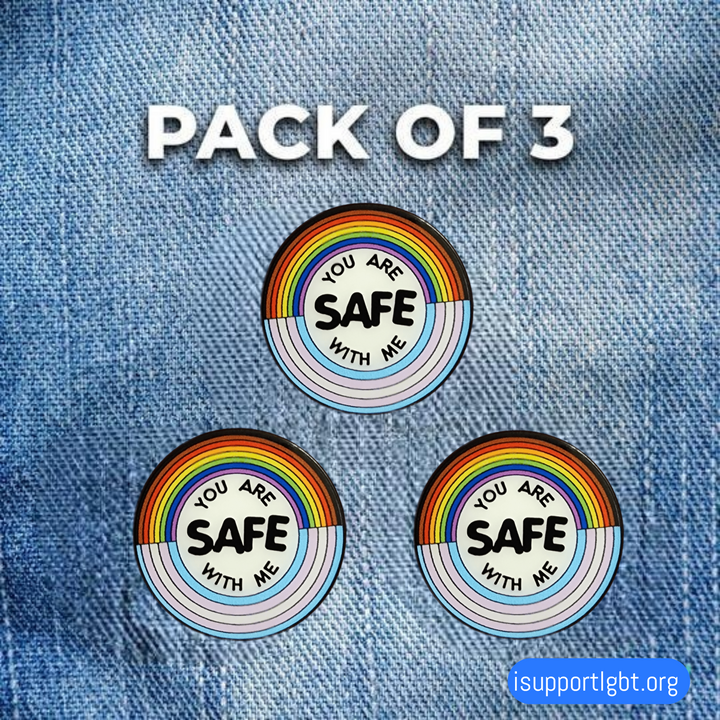 Lapel Pins – I Support LGBT
